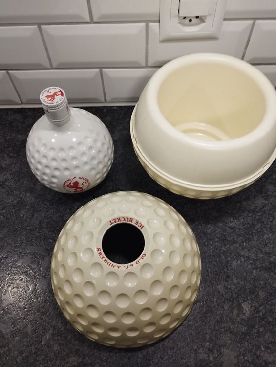 Vintage Old St Andrews Golf Ball Ice Bucket Scotch Whiskey (Gebraucht ...