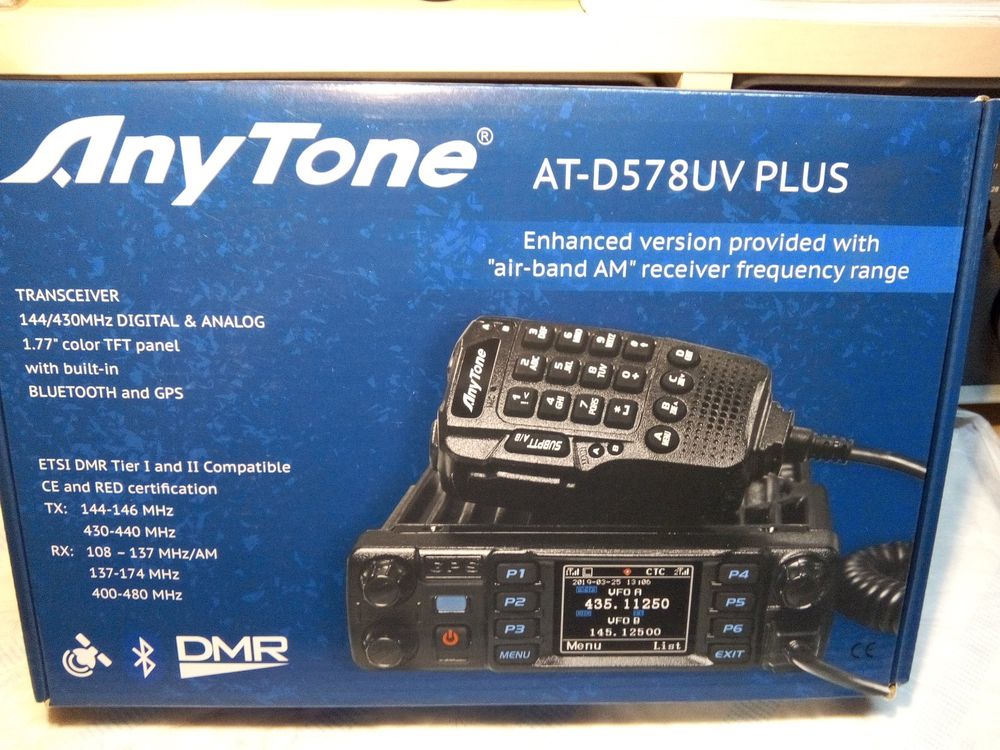 Transceiver ( AnyTone / AT-D578UV Plus V2-GPS ) (Neu (gemäss Beschreibung)) in Saxon für CHF 290 ...