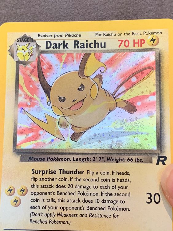83/82 Dark Raichu Holo ENG Pokemon Team Rocket | Kaufen auf Ricardo