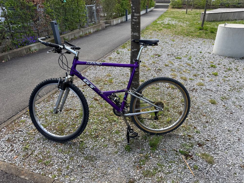 Vintage GT RTS-3 Fully Mountainbike, Violett, Rarität! (Gebraucht) in Oberrohrdorf für CHF 50 ...