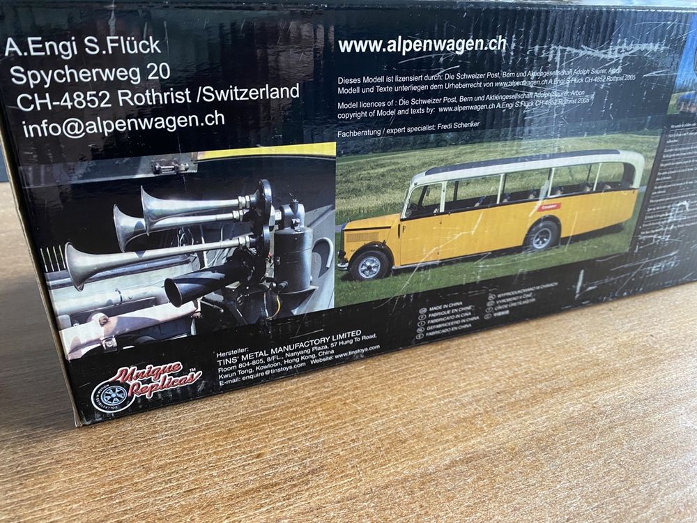 Postauto P 2164 Alpenwagen Saurer 1951 M 1:24 (Neu und originalverpackt ...