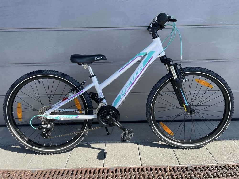 Mädchen Velo Bike 24 Zoll weiss türkis MERIDA Matts J.24 | Kaufen auf Ricardo