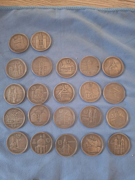 Silberset Historische Bauten der Schweiz; 440g reines Silber (Gebraucht ...