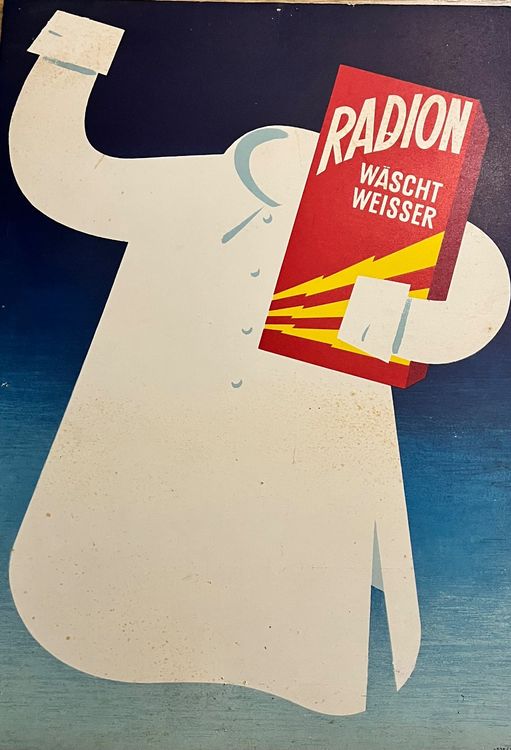 Vintage RADION wäscht Weisser Plakat (Gebraucht) in Hochdorf für CHF 15 ...