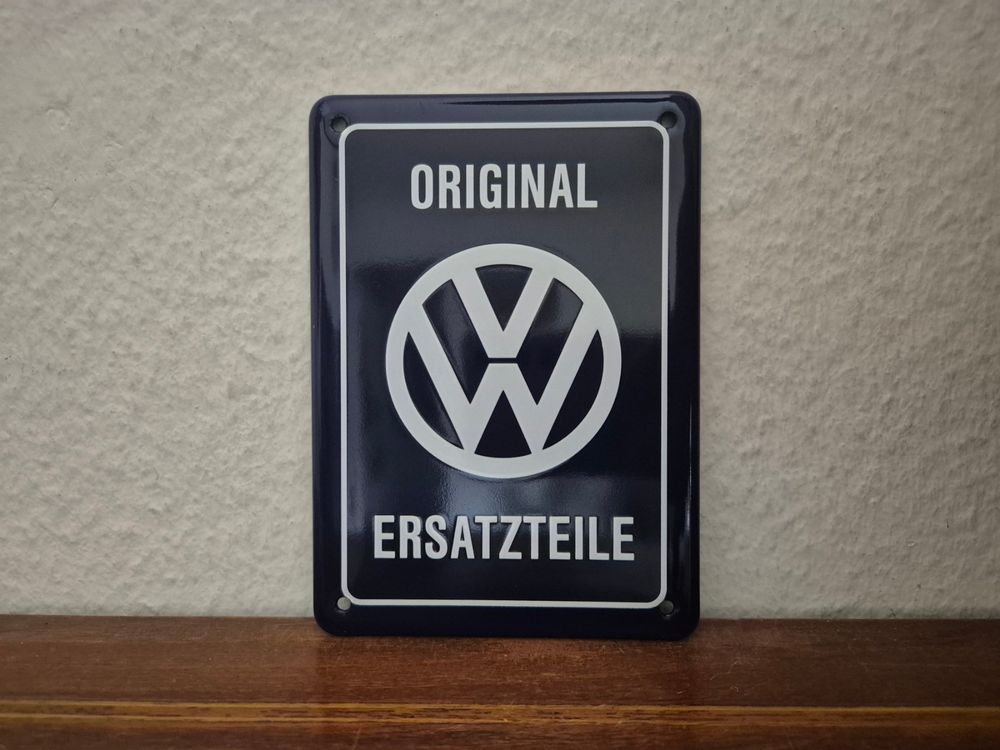 Emailschild VW Werkstatt Auto Service Garage Emaille Schild (Neu ...