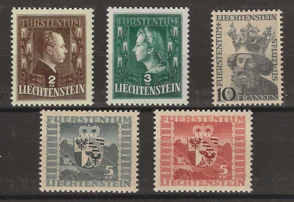 Liechtenstein Nr. 202 - 206 postfrisch **- KP 190.-- (Neu (gemäss Beschreibung)) in Gümligen für ...