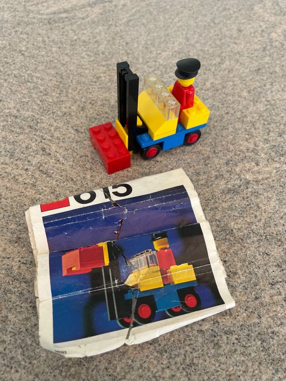 VINTAGE LEGO Gabelstapler 610 Set Vintage mit Anleitung (Gebraucht) in ...