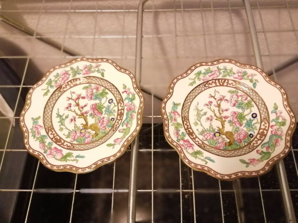 Teller, vintage, 2 Teller original engraving Indian Tree. (Neu (gemäss ...