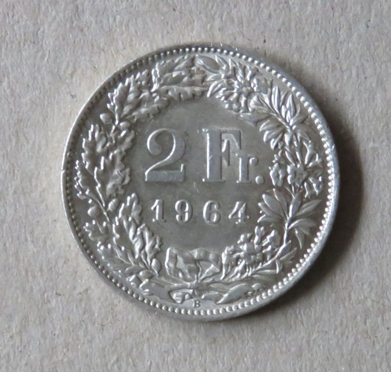 2 Fr. 1964 Silber unz - stgl | Kaufen auf Ricardo