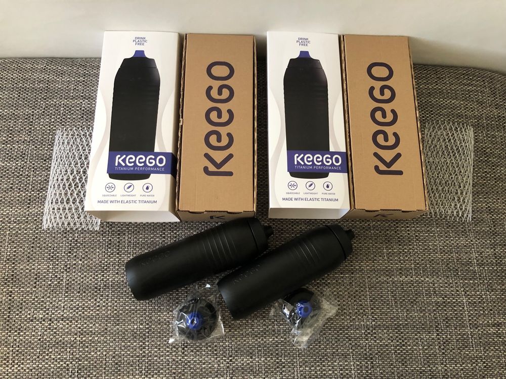 2x Keego Trinkflasche Bidon 750ml schwarz Gravel Rennrad MTB (Neu und originalverpackt) in ...