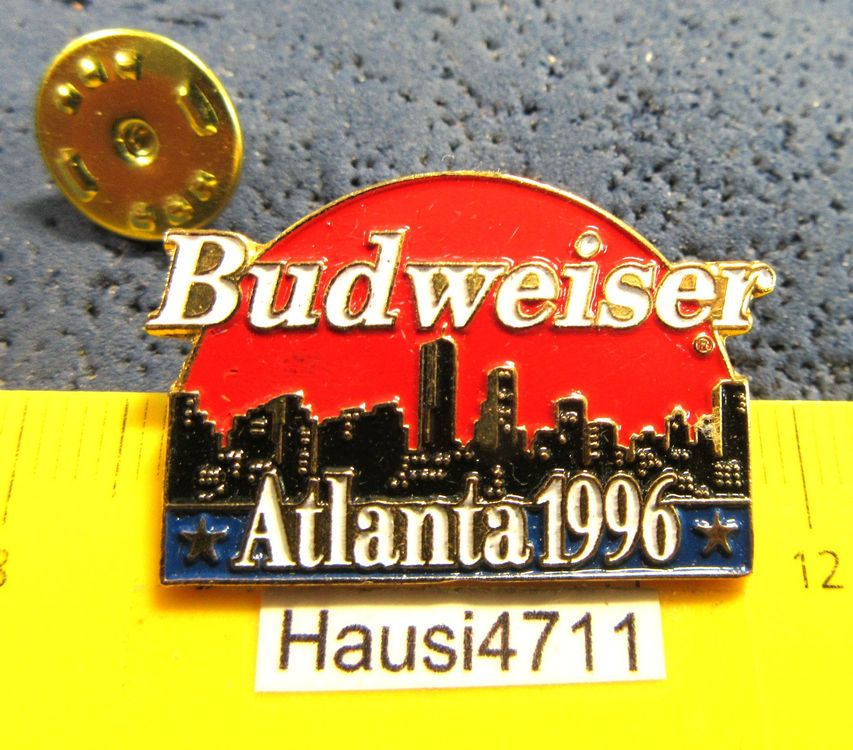 PIN OLYMPIA ATLANTA 1996 BUDWEISER BIER ORIGINAL GESTEMPELT | Kaufen ...