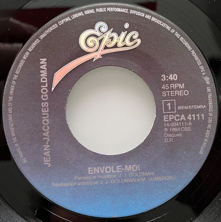 JEAN-JACQUES GOLDMAN - ENVOLE-MOI | Kaufen auf Ricardo