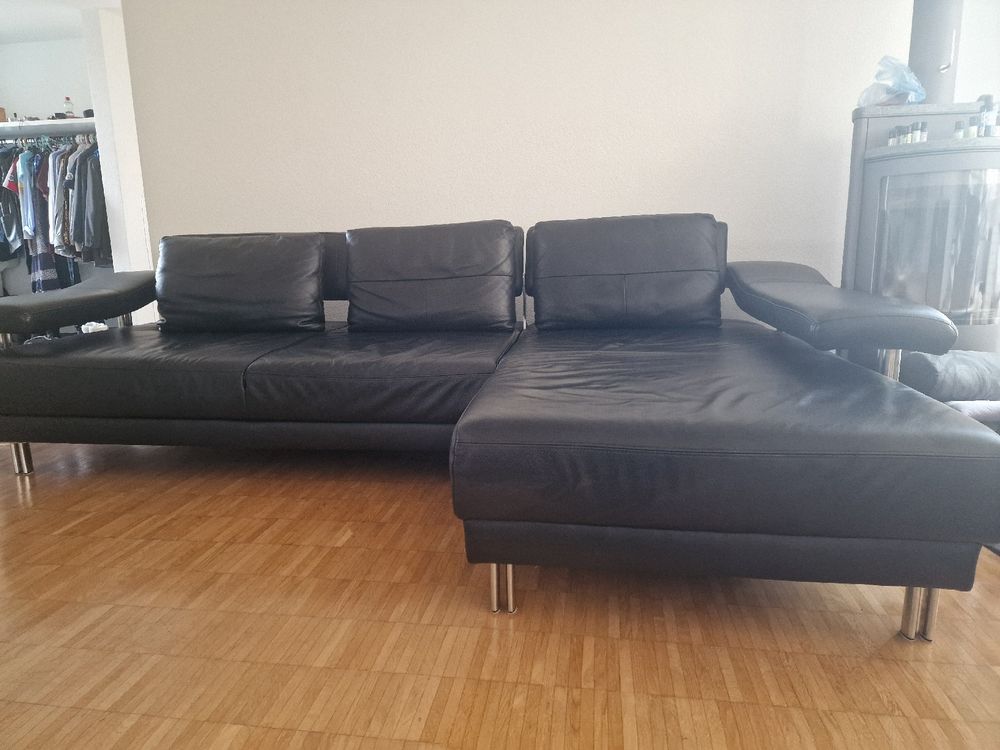 Musterring Designer-Echtleder-Sofa, ausziehbar (Gebraucht) in Fehraltorf für CHF 1 – nur ...