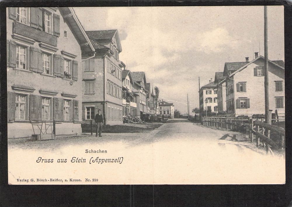 Gruss aus Stein AR , Schachen , gel. 1908 (Gebraucht) in Reichenburg für CHF 24 – mit Lieferung ...