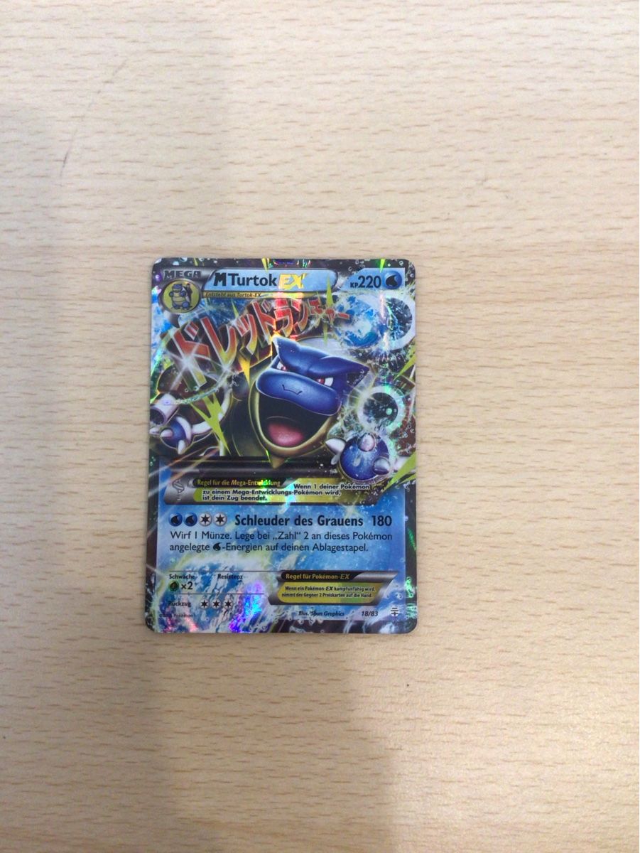 Mega Turtok EX - Seltene Pokémon Karte - 18/83 (Gebraucht) in Neuenhof ...