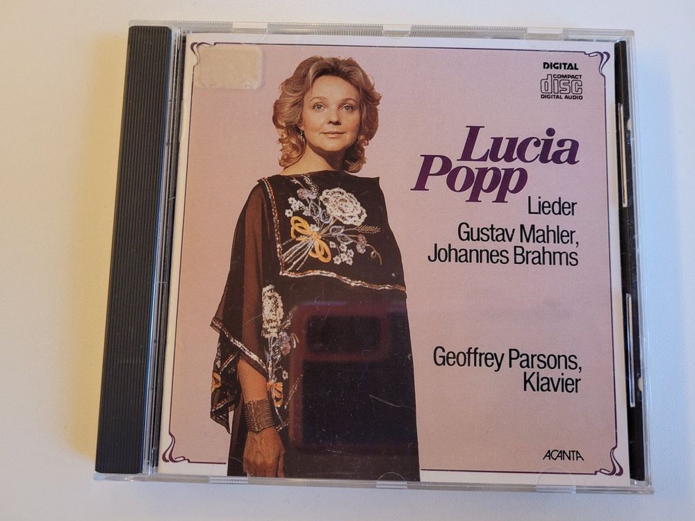 Lucia Popp Lieder von Mahler, Brahms. G. Parsons Klavier F15 | Kaufen ...