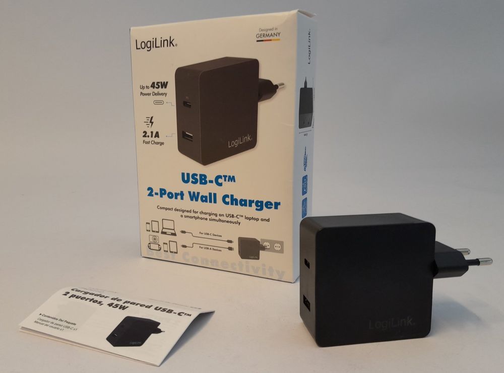 LOGLINK Ladegerät USB-C 2-Port | Kaufen auf Ricardo