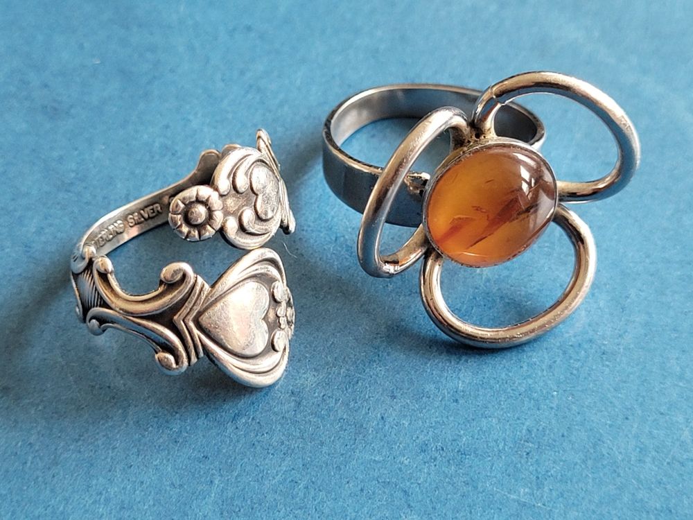 Erstaunlich Vintage Ringe Silber Bild