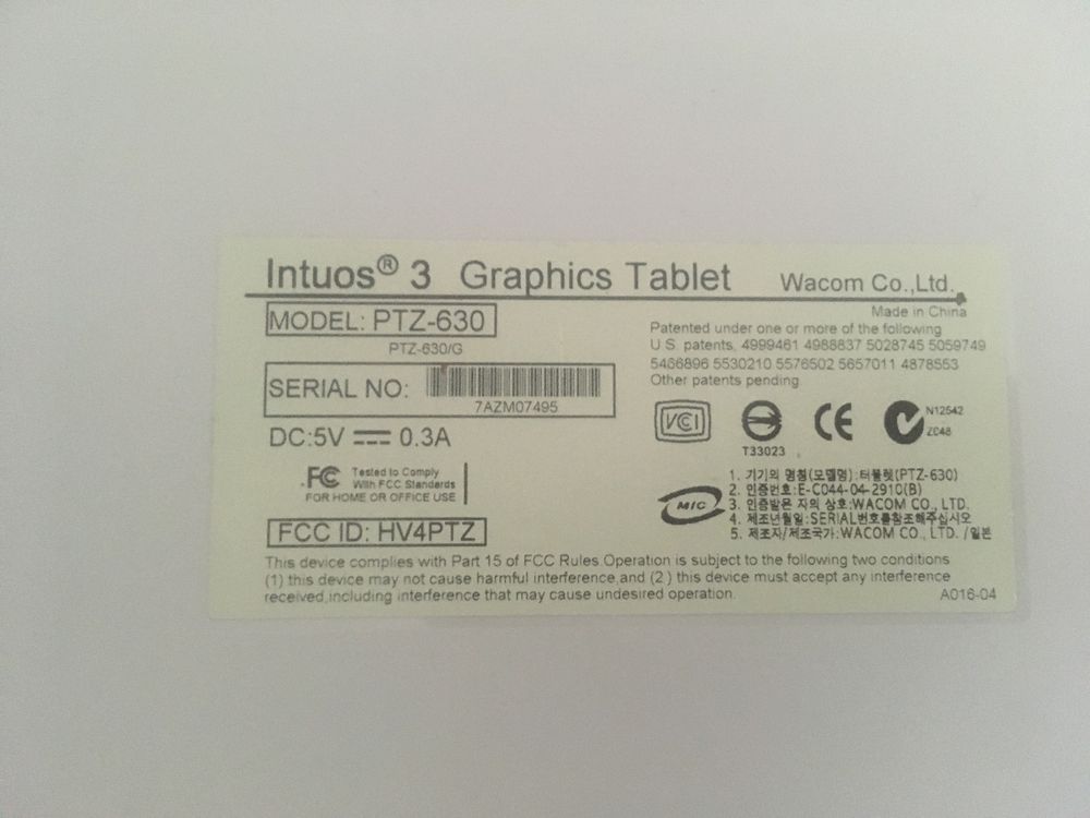 wacom intuos 3 graphics board (Gebraucht) in Zürich für CHF 5 – nur ...