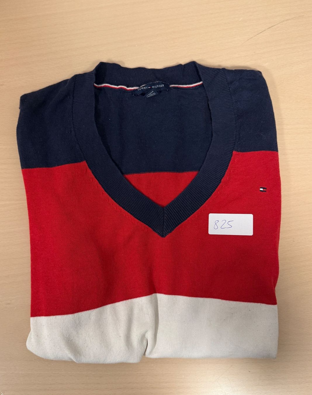 Vintage Pull col V Tommy Hilfiger Femme rayures S (825) (D'occasion) à ...