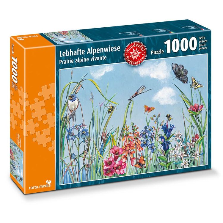 carta.media 1000 Teile Puzzle Lebhafte Alpenwiese (Neu und originalverpackt) in Oensingen für ...