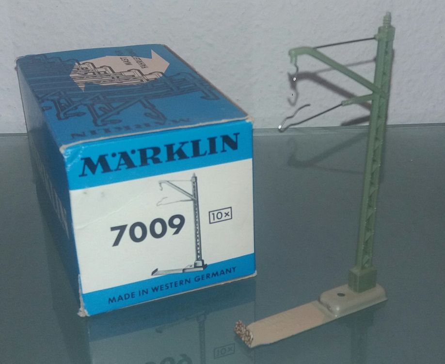 Märklin 7009 - 10 Oberleitungsmasten - neuwertig - M-Gleis (Gebraucht ...