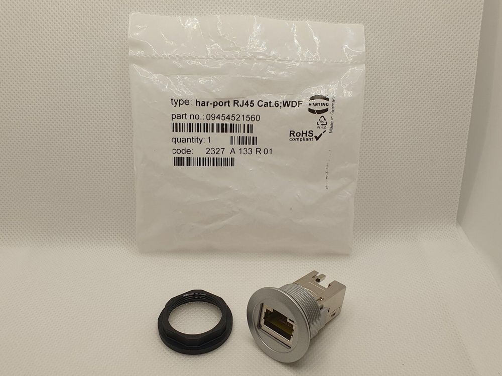 LAN Adapter Harting har-port RJ45 Cat.6 WDF 09454521560 (Neu und ...