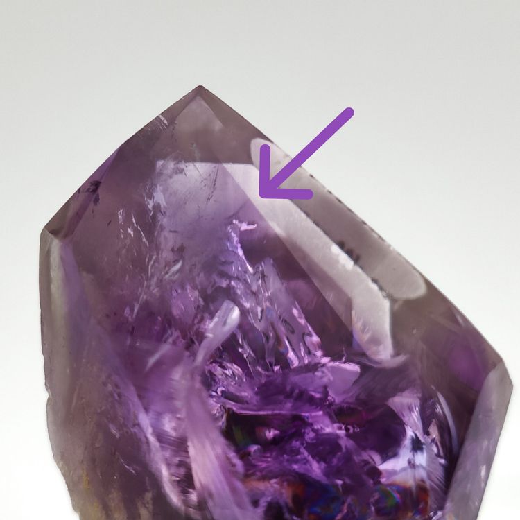 LILA AMETHYST mit GHOST Große, Kristalltherapie, sehr selten | Kaufen auf Ricardo