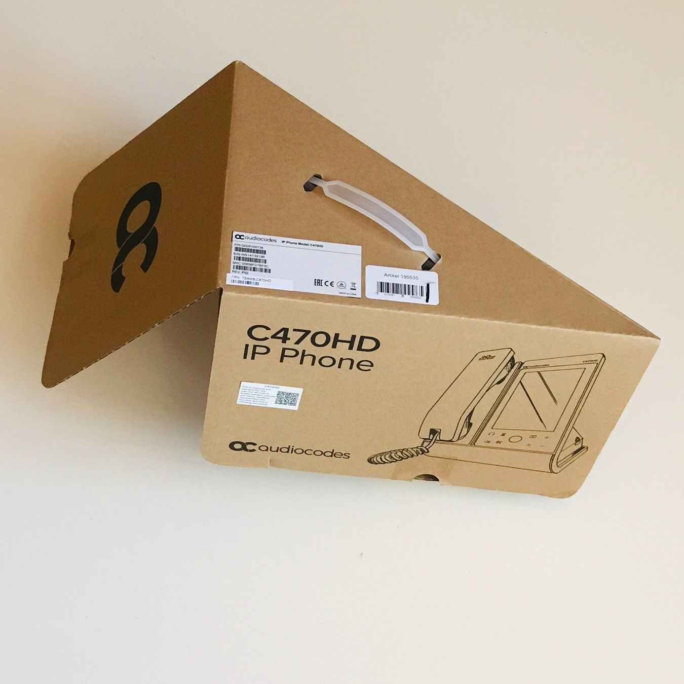 AudioCodes C470HD Microsoft Teams Tischtelefon,neu,Touch,PoE (Neu und originalverpackt) in ...