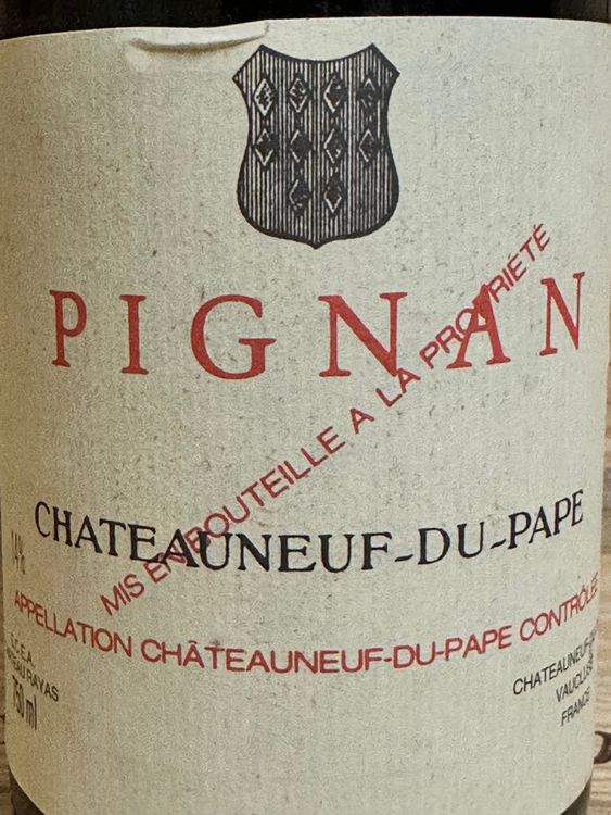 1 Fl. Pignan (Chateau Rayas) Reserve 2001 rouge CNDP (Neu (gemäss ...