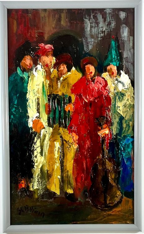Gemälde von Clowns , Unleserlich Signiert (Gebraucht) in Root für CHF 19 – mit Lieferung auf ...