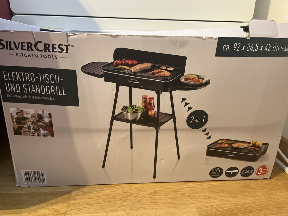 Elektro-Grill Silvercrest neuwertig (Neu und originalverpackt) in Aarau für CHF 15 – mit ...
