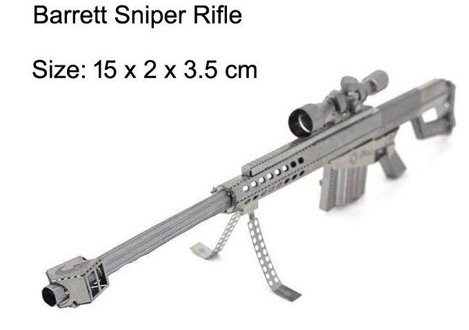 Barret Sniper Rifle Gewehr (3D Puzzle, Metall) (Neu (gemäss ...