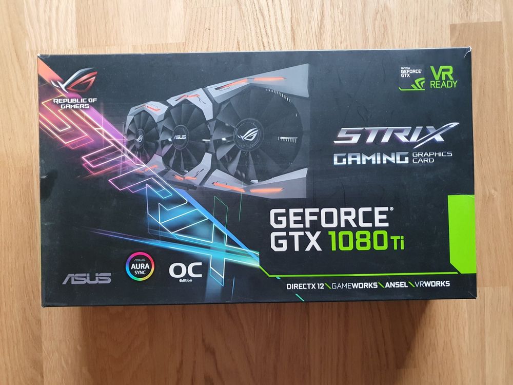 ROG Strix GeForce GTX 1080Ti 11GB OC Edition Grafikkarte (Gebraucht) in Egg b. Zürich für CHF ...