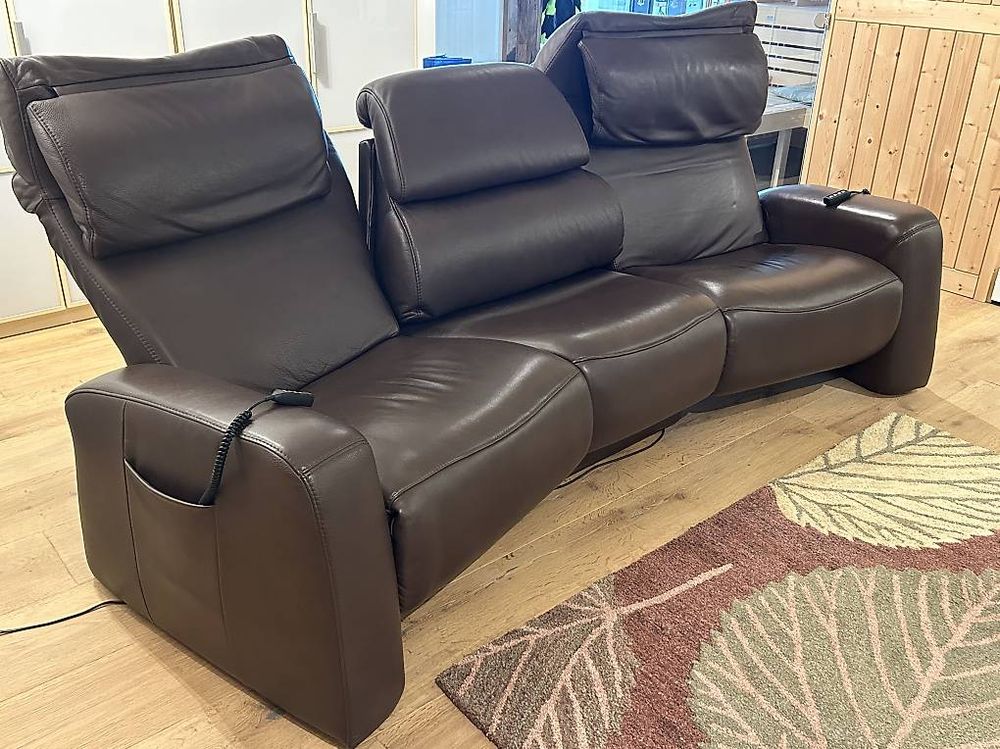 Himolla Ledersofa mit Relaxfunktion (Gebraucht) in Udligenswil für CHF 390 – nur Abholung auf ...