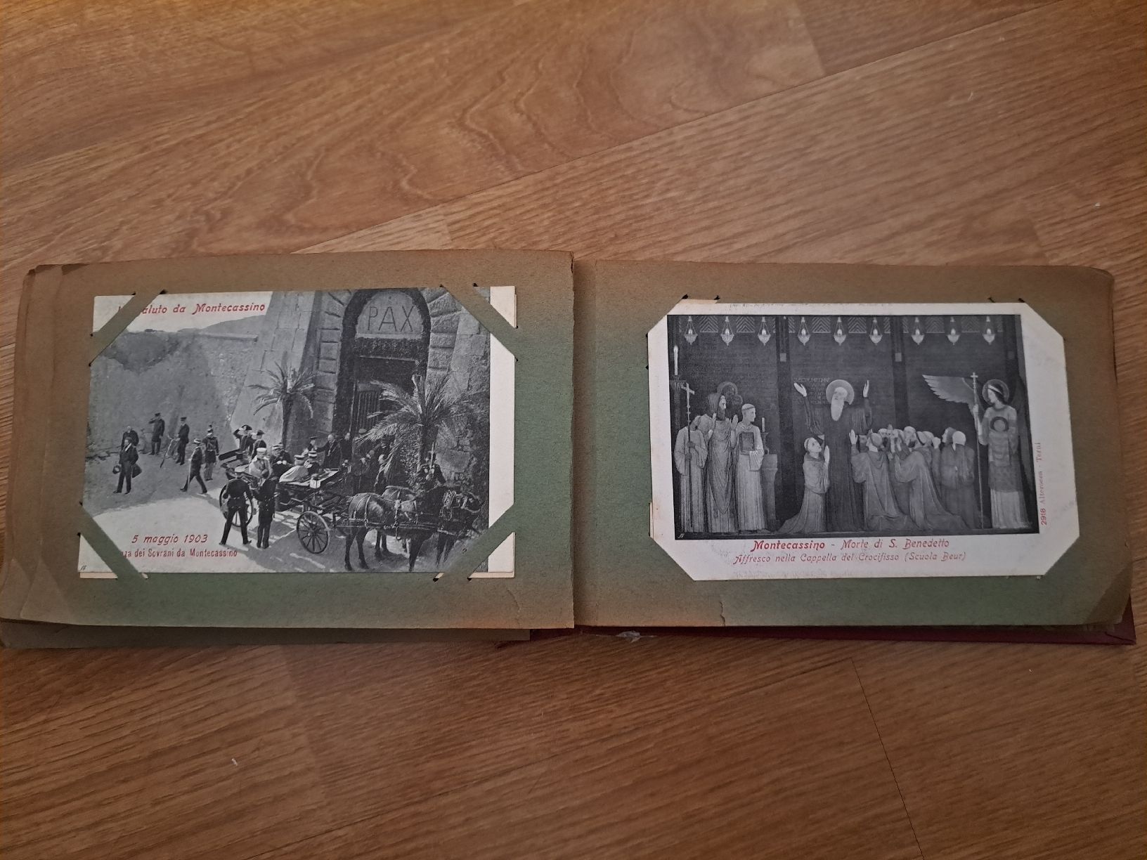 Album ancien de cartes postales "Italie" environ 70 pièces ! (D ...