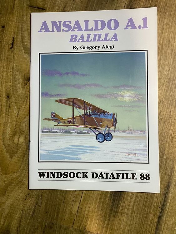BUCH ENG ANSALDO A.1 BALILLA WWI WINDSOCK DATAFILE 88 | Kaufen auf Ricardo