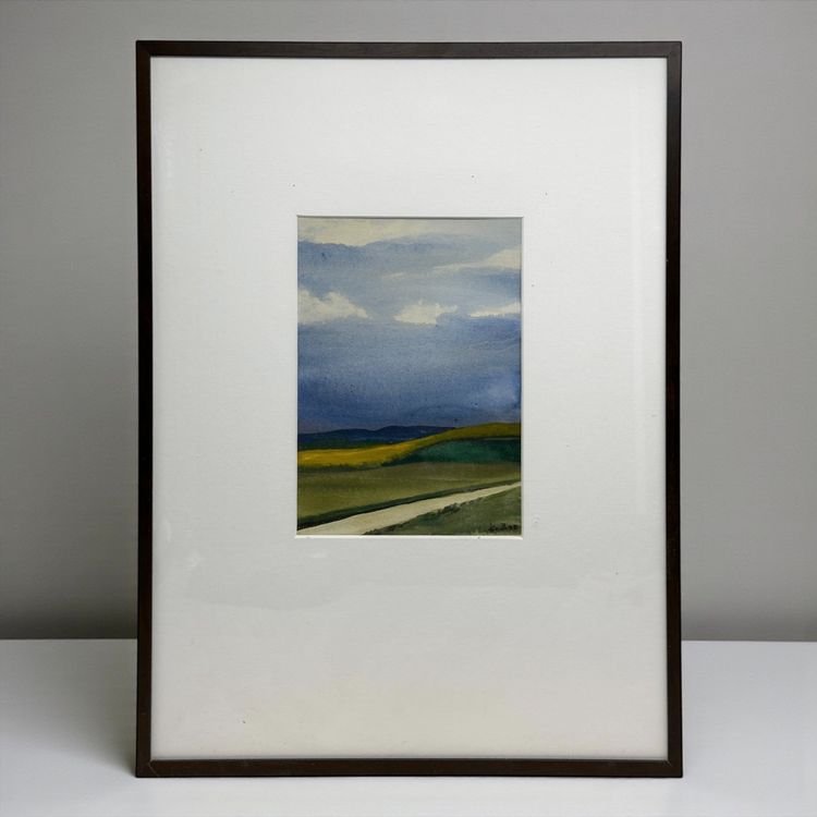 Kurt von BALLMOOS (1934-2016) aquarelle paysage Lac Léman (D'occasion ...