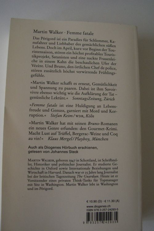 MARTIN WALKER Femme fatale 5. Fall für Bruno Diogenes Roman | Kaufen ...