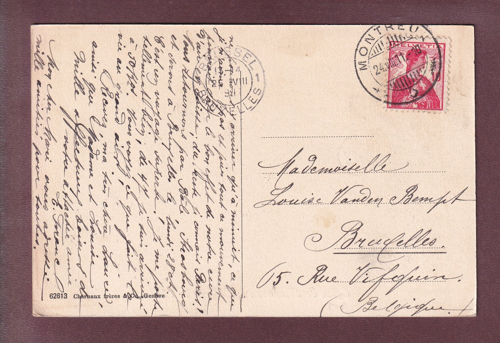 Eglise de MONTREUX - Château de Chillon - 1911 (D'occasion) à Pully ...