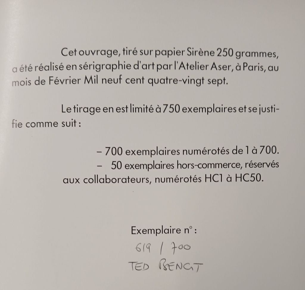 Künstlerbuch in Form eines Screenplays von Ted Benoit (Gebraucht) in ...