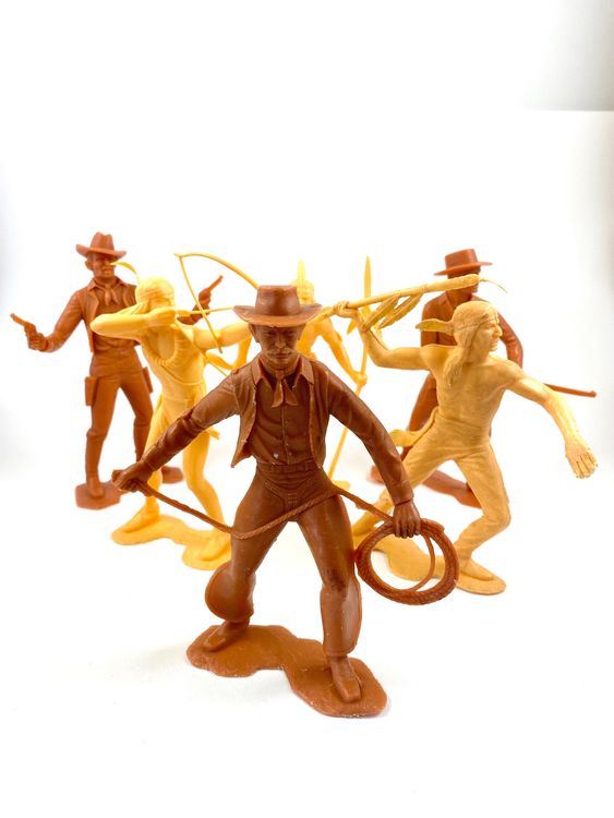 Rare Lot / Louis Marx. Cowboys & Indians / 1964 / XXL 16cm | Kaufen auf ...
