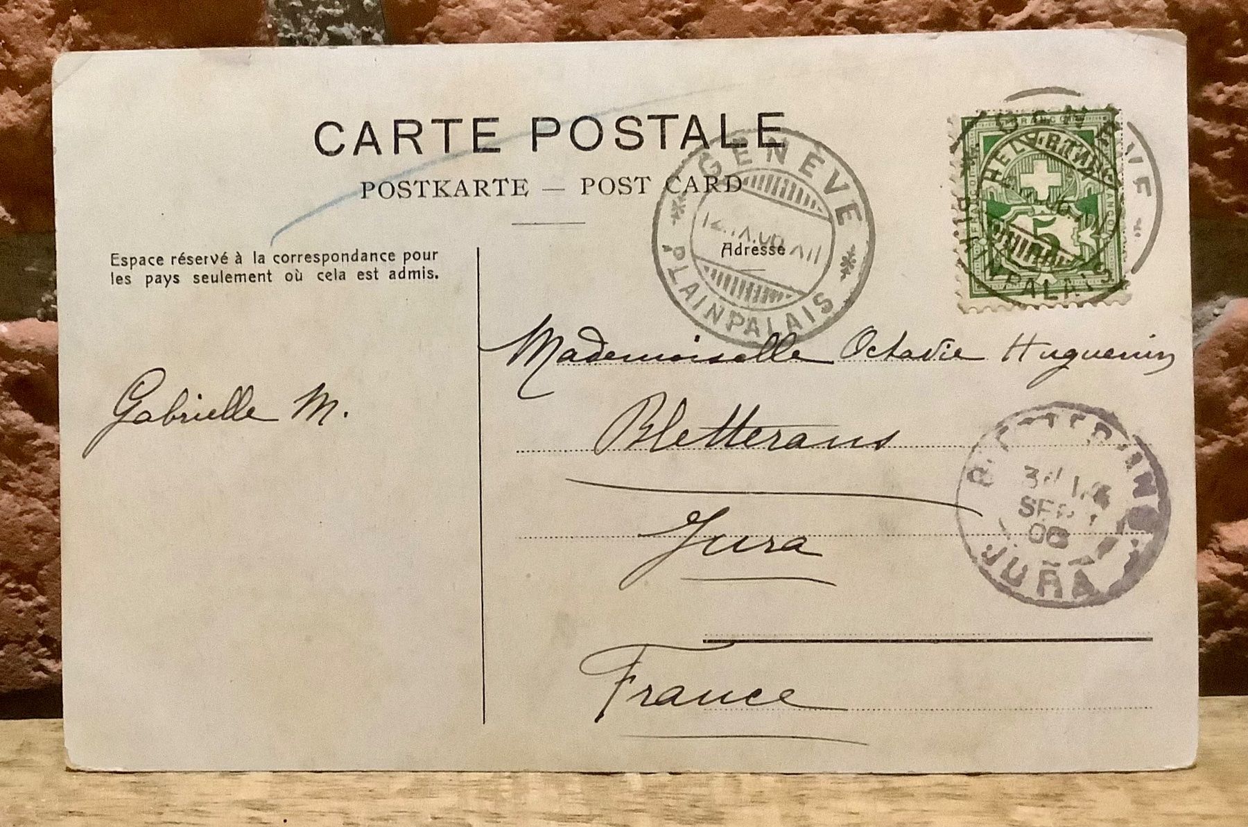 1906 - Le Théâtre et Statue du Général Dufour - Belebt (Gebraucht) in ...