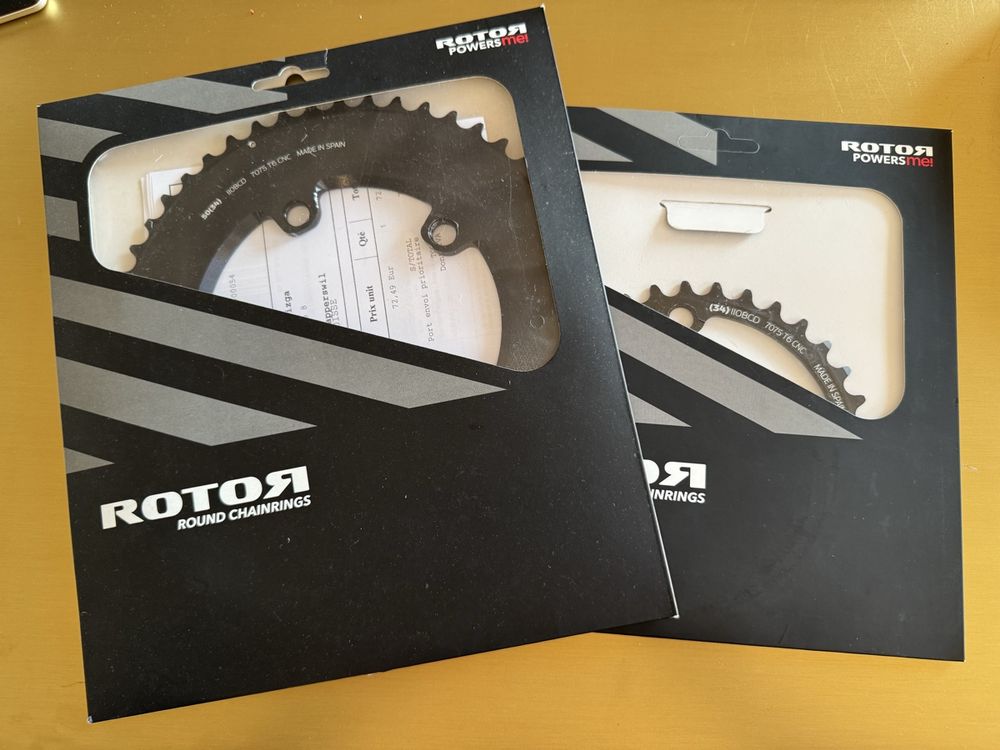 Rotor kettenblatt 50/34 BCD 110 Shimano ultegra dura ace (Neu (gemäss ...
