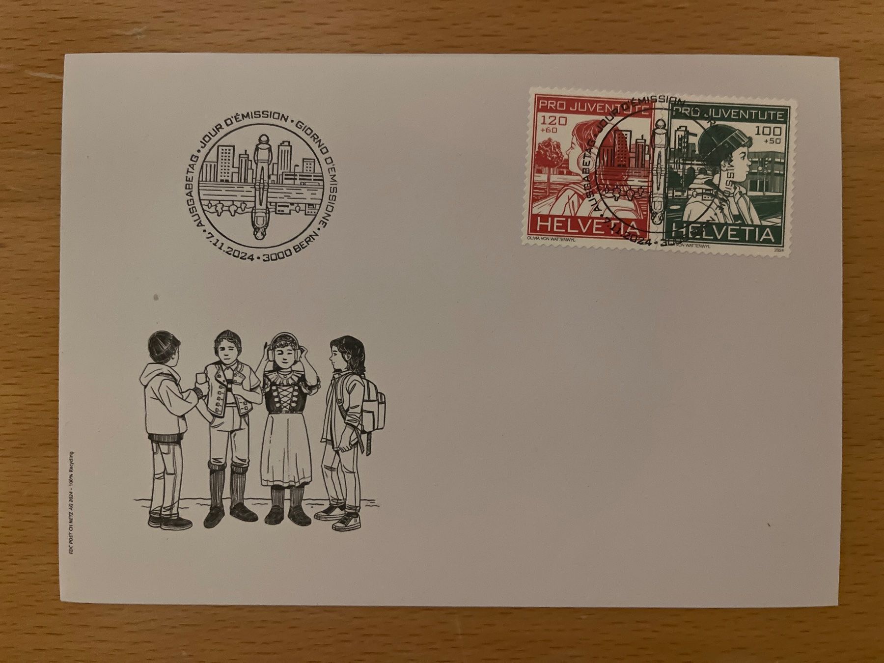 FDC 2024 Pro Juventute aus MH zusammenhängend mit voll ET (Neu (gemäss Beschreibung)) in ...