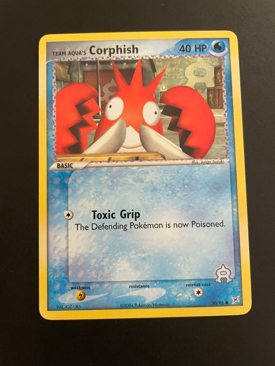 Team Aqua's Corphish 50/95 EX Team Magma vs Team Aqua (Gebraucht) in Zürich für CHF 4 – mit ...