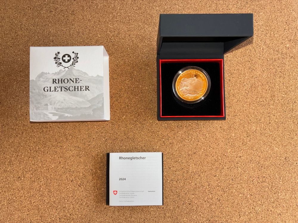 10 CHF 2024 – Rhonegletscher FB Signée / PP Signiert (Neu und originalverpackt) in Clarens für ...
