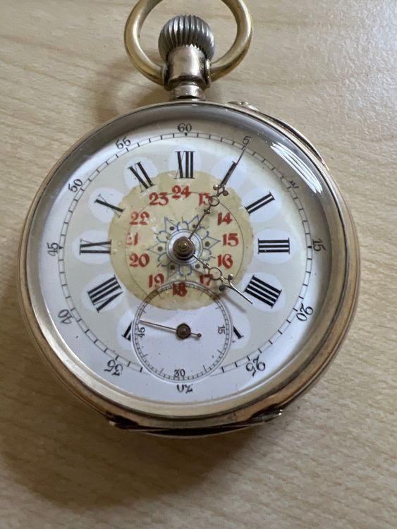 Antike Taschenuhr echt Silber 47 mm (Gebraucht) in Pfeffingen für CHF 57 – mit Lieferung auf ...