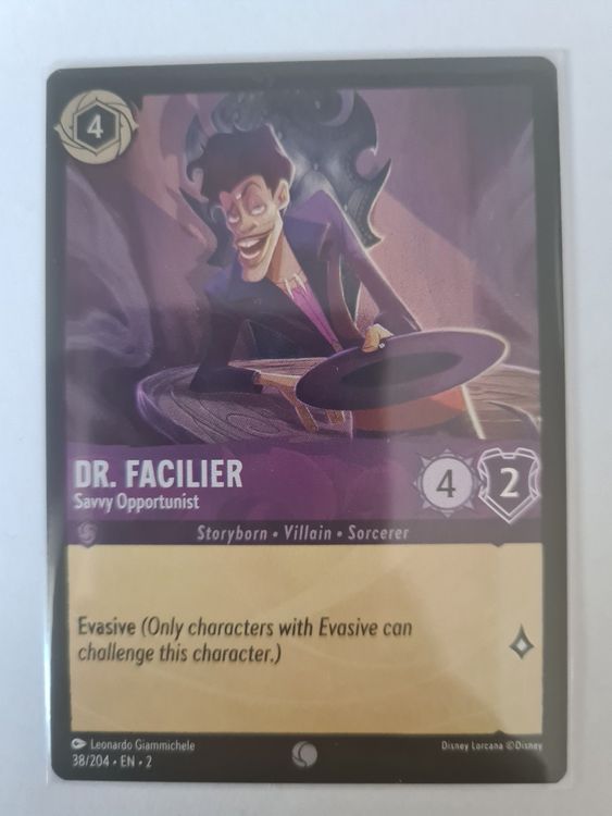 Lorcana FOIL, Dr. Facilier - Savvy Opportunist, 038/204-EN-2 | Kaufen auf Ricardo