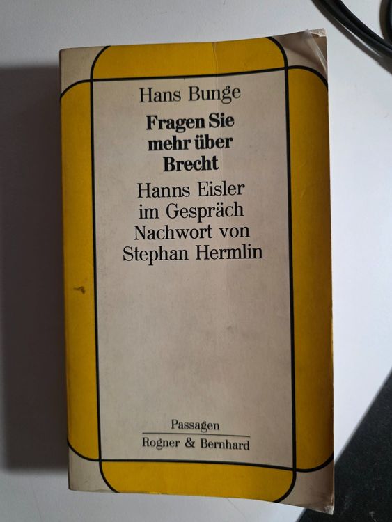 Hans Bunge - Fragen Sie mehr über Brecht - 1972 (Gebraucht) in ...